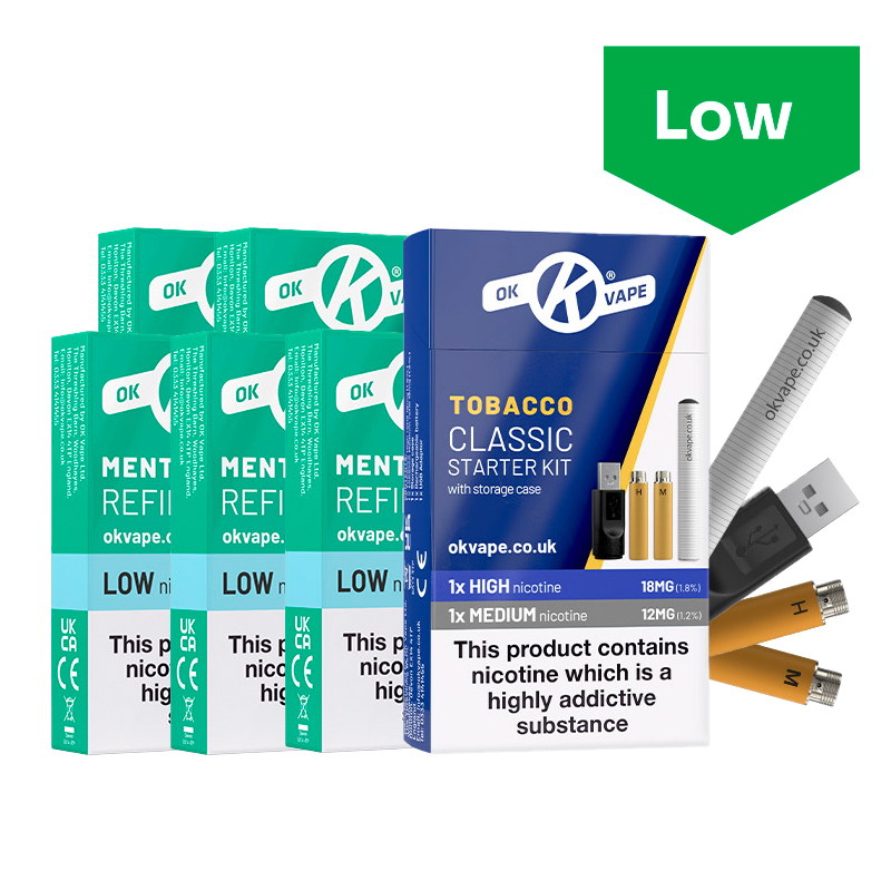Ok Vape E Cig Kit And Refill Cartridges 4592