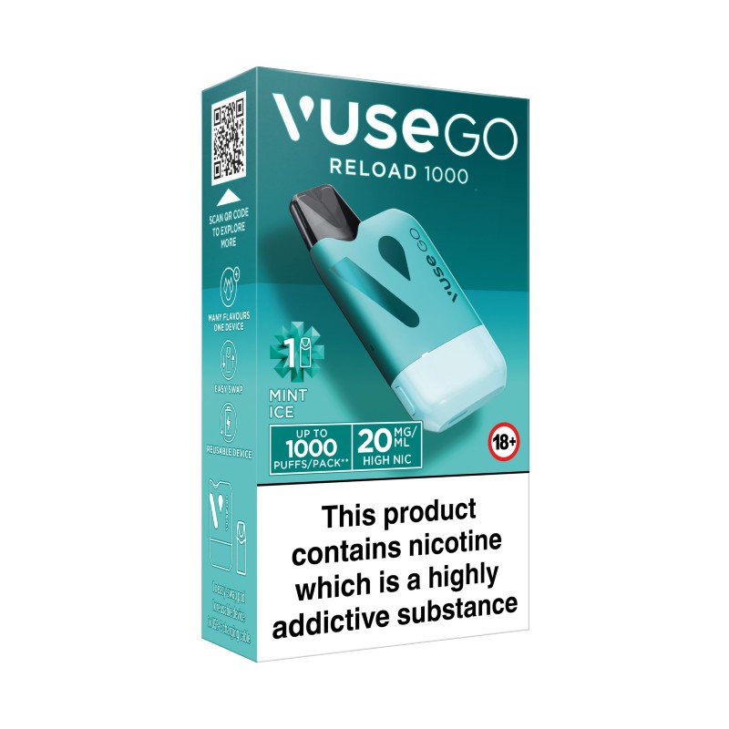 Vuse Go Reload Aqua Rechargeable Box Vape - VapeMountain.com