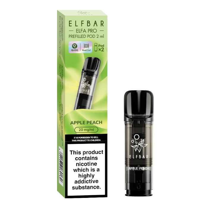 Elf Bar ELFA PRO Apple Peach Refills 2pk - VapeMountain.com