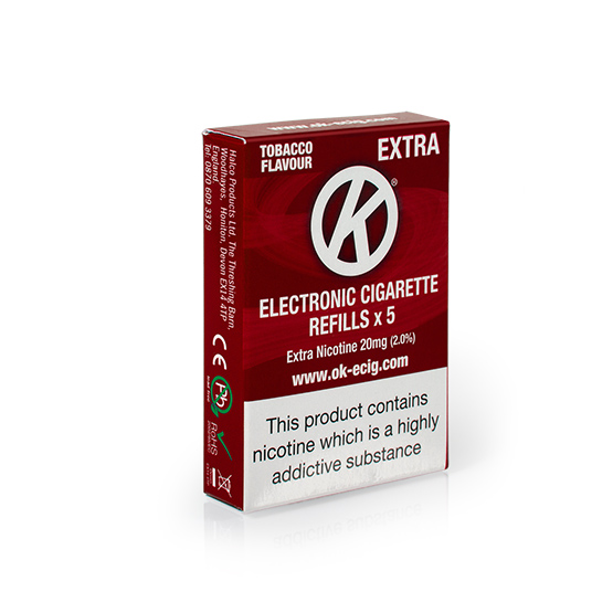 OK Vape Tobacco Extra-High Refills (20mg) - VapeMountain.com