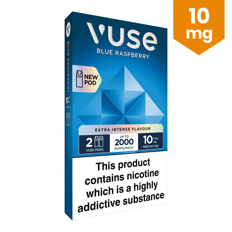 Vuse Blue Raspberry Intense Pods (10mg) - VapeMountain.com