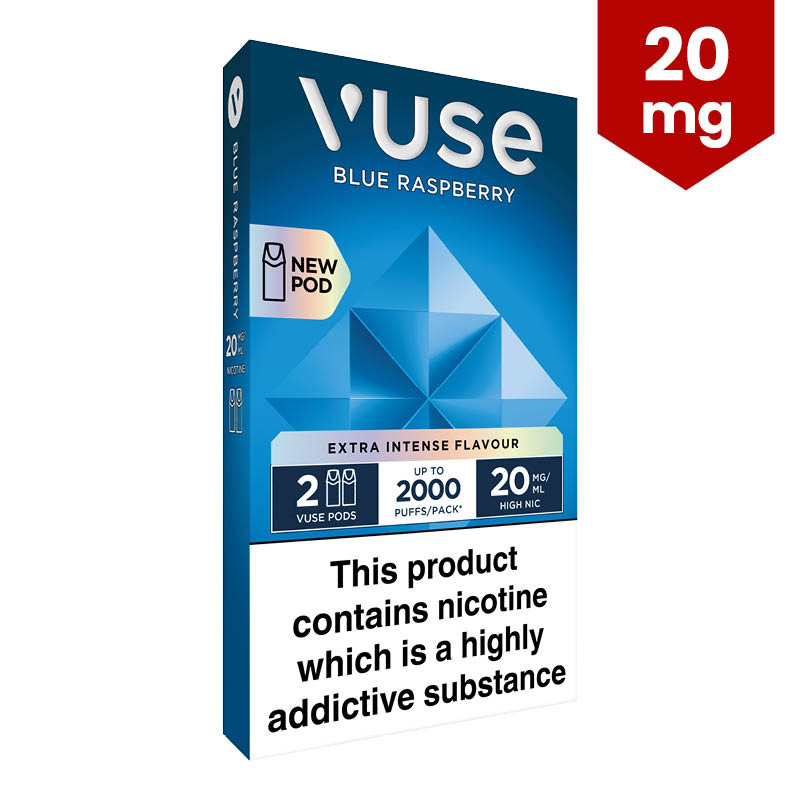 Vuse Blue Raspberry Intense Pods (20mg) - VapeMountain.com