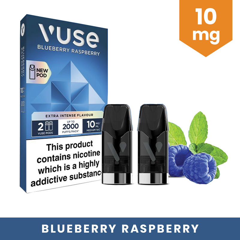 Vuse Blue Raspberry Intense Pods (10mg) - VapeMountain.com