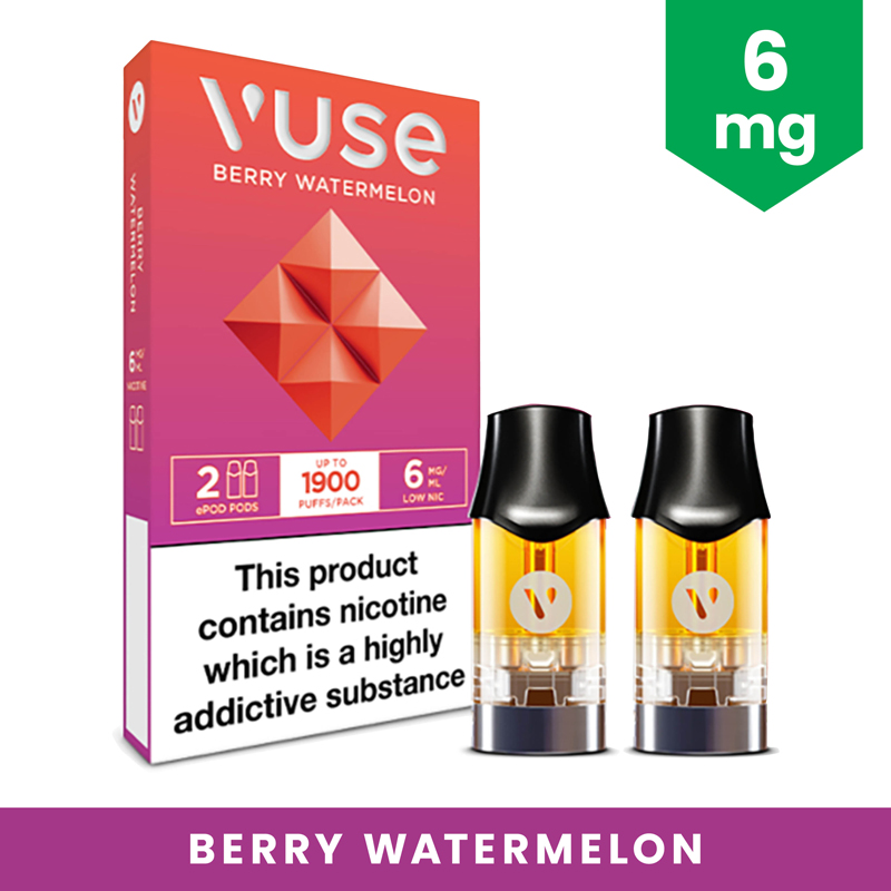 Vuse ePod vPro Berry Watermelon 6mg Pods - VapeMountain.com