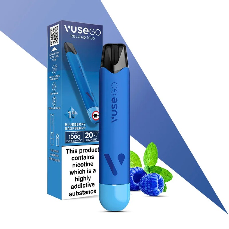 Vuse Go Reload Blue Rechargeable Pen Vape - VapeMountain.com