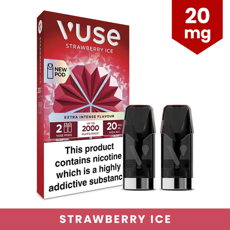 Vuse Strawberry Ice Refill Pods (10mg) - VapeMountain.com
